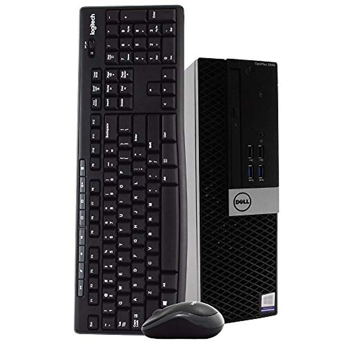 Dell Optiplex 3040 Desktop Computer PC, Intel Quad-Core i5, 512GB SSD Storage, 16GB DDR3 RAM, Windows 10 Pro, DVD, WiFi, New 24in Monitor, Wireless Keyboard and Mouse (Renewed)