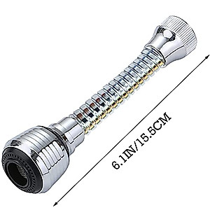 360° Rotatable Sink Faucet Head Anti-Splash Tap Booster Shower and Water Saving Faucet for Kitchen Kitchen Faucet Sprayer Attachment, Movable Faucet Extender for Kitchen Sink