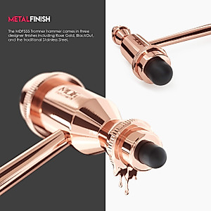 MDF Instruments, Rose Gold Tromner Neurological Reflex Hammer with Pointed Tip Handle for Cutaneous and Superficial Responses - Free-Parts-for-Life (MDF555) (Rose Gold/Black)