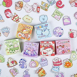 300 Pieces Cute Kawaii Cartoon Animal Stickers for Kids Small Size Korean Scrapbook Decals Pack for Photo Planner Notebook DIY Gift Card Dairy Suitcase Album Laptop Phone Case
