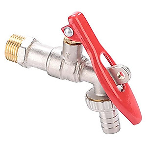 Metal Draft Faucet,Brass Draft Beer Tap Faucet Lock for Kegerators Brass 1/2" Thread Water Tap Lockable Faucet Home Outdoor Garden Tool Garden Outdoor Brass Faucet