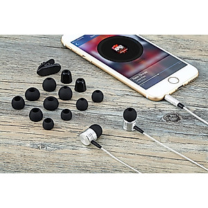 Betron B650 Earphones Wired Headphones in Ear Noise Isolating Earbuds with Microphone and Volume Control Powerful Bass Driven Sound, 10mm Large Drivers