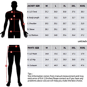 VIKAMAKA Waterproof Rain Suit for Men,Lightweight Rain jacket with Pants 2 Pieces,Double Hats for Motorcycle Cycling Protective