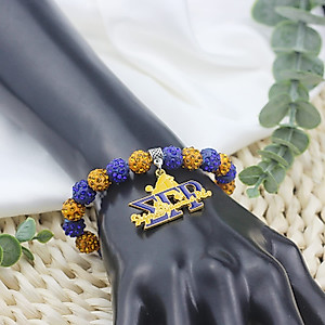 Keeblon SGRho Sorority Paraphernalia Bracelet Brooch Pin 1922 Sorority Necklace Greek Sorority Gift for Women Sisterhood (1922 Bracelet)