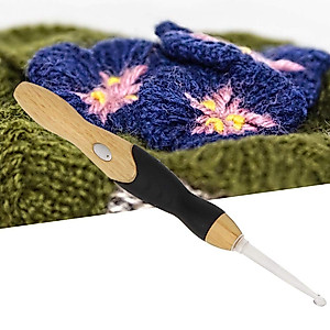 Crochet Needle Durable Crochet, Crochet Starter Kit Crochet Kit, Crochet Hook Set for Beginners Kids Adults Girls(Black)