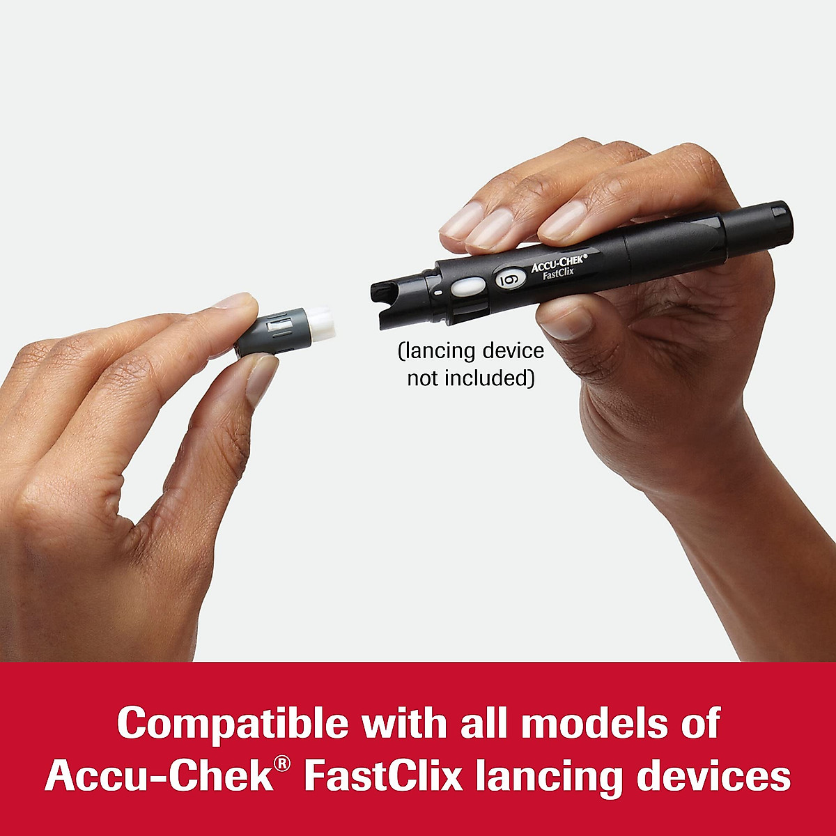 Accu-Chek FastClix Diabetes Blood Sugar Test Kit for Diabetic Glucose Monitoring: 102 FastClix Lancets, 100 Guide Test Strips, and Control Solution (Packaging May Vary)