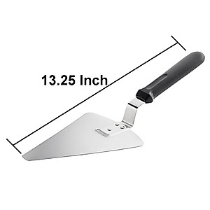 Bits N Things 13.25" Extra Large Pizza/Pie/Cake Server with Black Offset Handle - Pack of 1