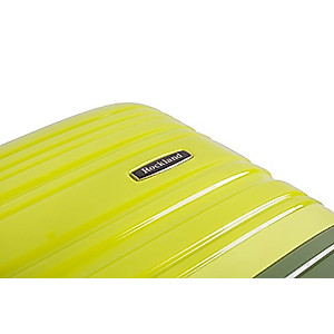 Rockland Melbourne Hardside Expandable Spinner Wheel Luggage, Two Tone Green, Carry-On 20-Inch