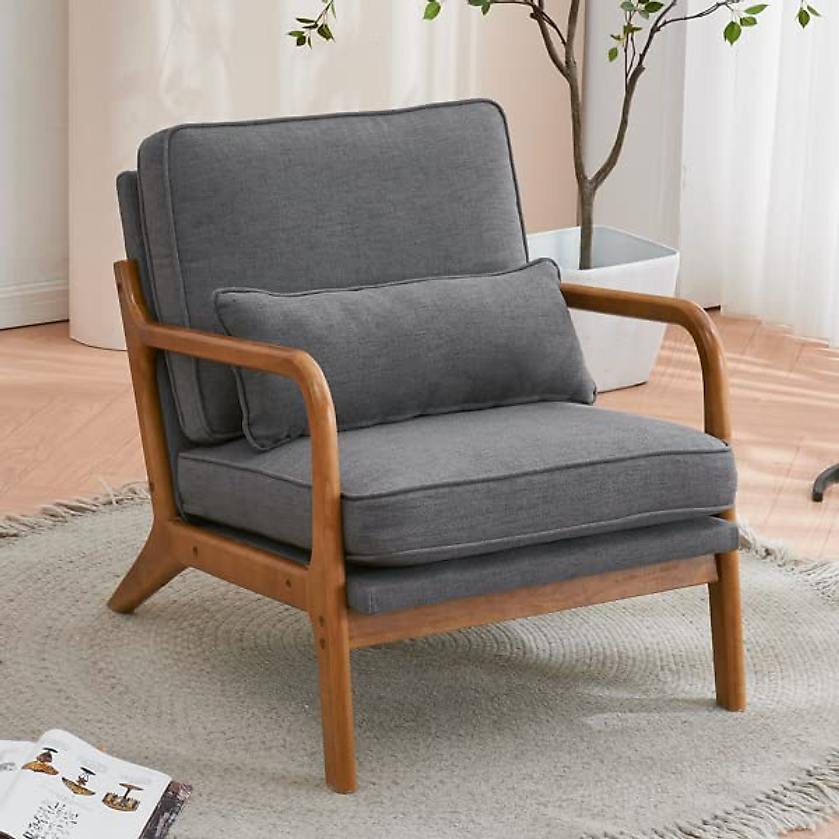 Waiting Room Chair Guest Chair Conference Room Chair Office Guest Chair Reception Accent Single Sofa Chair Seat Office Executive Side Chair Dark Grey