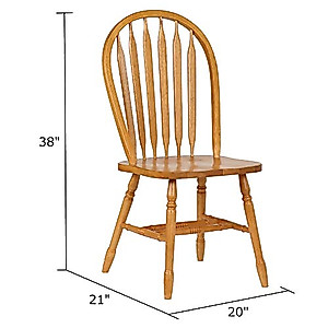 Sunset Trading Oak Selections Dining Chair, Light Finish