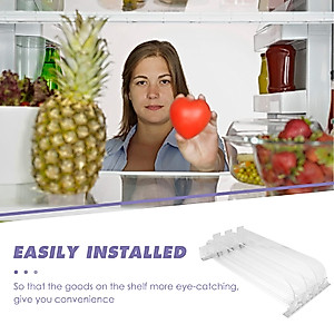 DOITOOL 3pcs Drink Organizer for Fridge Pusher Glide - Self-Pushing Drink Dispenser for Fridge - 12inch Automatic Fridge Drink Dispenser Soda Can Organizer for Pantry/Vending Machin