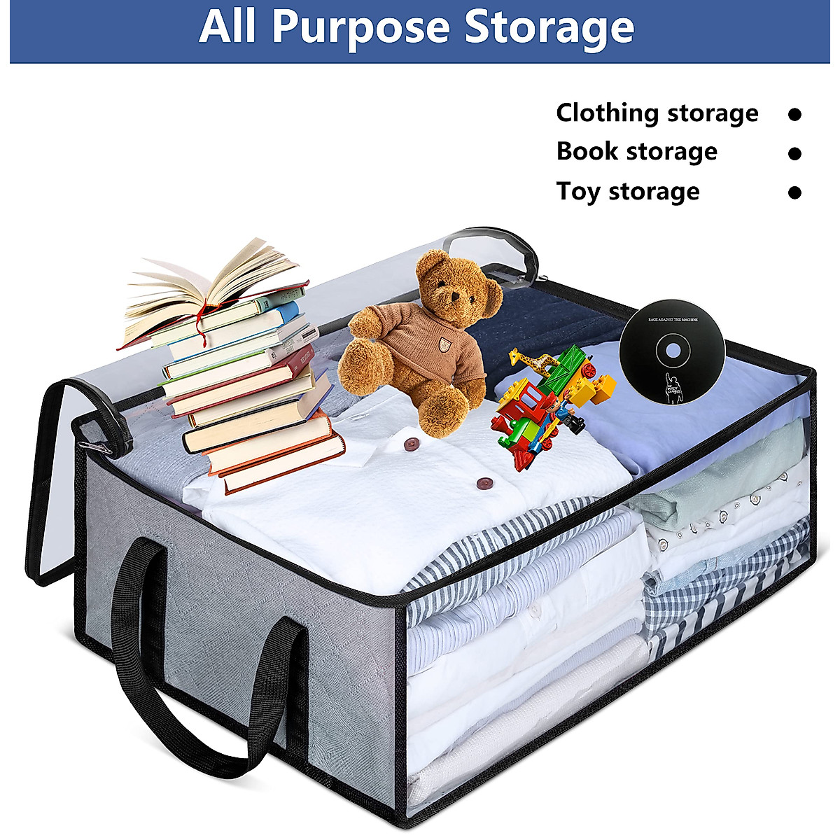 AOODA Hat Storage for Baseball Caps Organizer, Large Holds up to 40 Hats Wide Hat Organizer for Closet Cap Holder, Grey