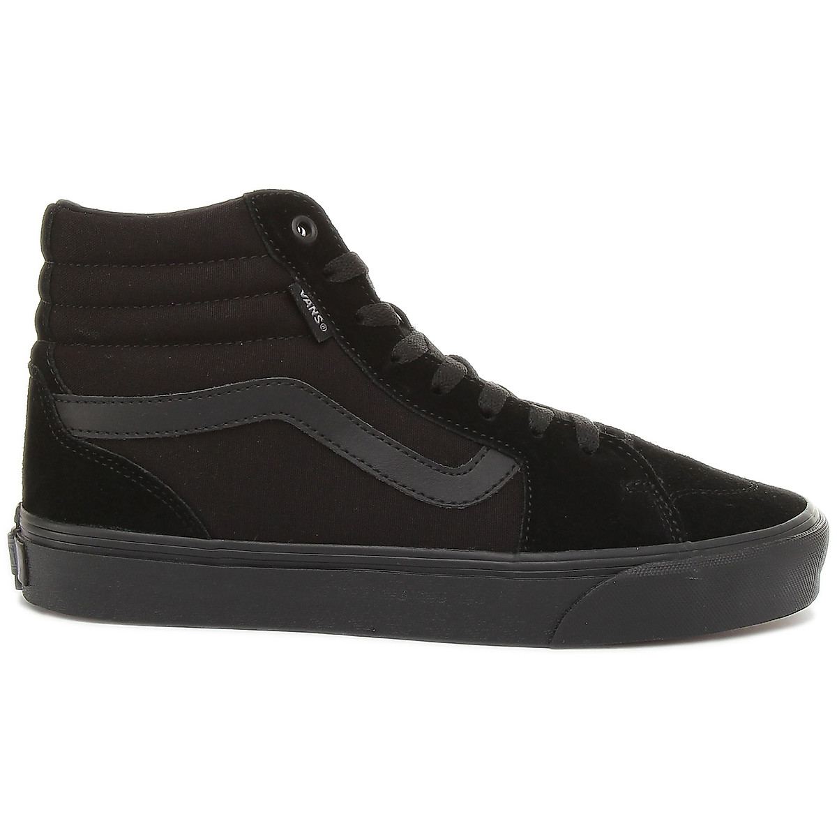 Vans Men's Hi-Top Trainers Sneaker, Suede Canvas Black Black, 12