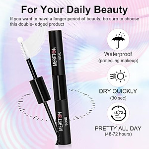 Lash Bond and Seal, Lash Cluster Glue for DIY Eyelash Extensions,Individual Lash Glue for Cluster Eyelash, Strong Hold, Eye Lash Glue for Personal Makeup Use (Black01 Bottle)