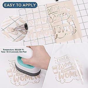 VINYL FROG Cream Heat Transfer Vinyl Rolls, 12" x25ft Cream Iron on Vinyl for Cricut & Cameo, Brown HTV Vinyl Roll for All Cutter Machine, Easy to Cut & Weed for Heat Press Design