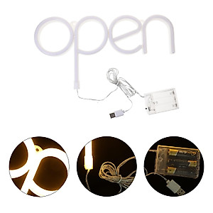 Homoyoyo LED Neon Open Sign Decorative Neon Lamp Festival Holiday Neon Light Decoration