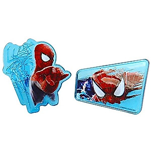 Spiderman Web-Slinger Rings, 12 Pack Cupcake Toppers, Two Designs, Party Favors.