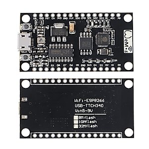 DORHEA 3Pcs NodeMCU V3 Lua WiFi Module Integration of ESP8266 + Extra Memory 32M Flash, USB Serial Port Converter CH340G Compatible for NodeMCU Board