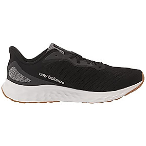 New Balance Men's Fresh Foam Arishi V4 Running Shoe, Black/Silver Metallic/Gum 2, 10.5