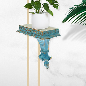 BESTOYARD Floating Shelves Wall Hanging Shelves Storage Racks Hanging Storage Wall Shelf Rustic Resin Wall Shelves for Home Decor Storage Hanging Bathroom Shelves