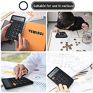 Standard Calculator 12 Digit,Desktop Large Display and Buttons,Calculator Black with Large LCD Display for Office,School, Home & Business Use,Automatic Sleep(Black)