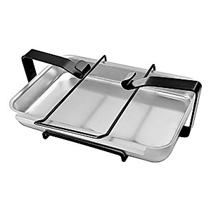 Stanbroil 7515 Aluminum Gas Grill Catch Pan and Holder Grease Collection Pan Replacement for Weber Genesis 1000-5500, Genesis Silver/Gold/Platinum, Genesis II Series, Platinum I/II, and Summit Grills