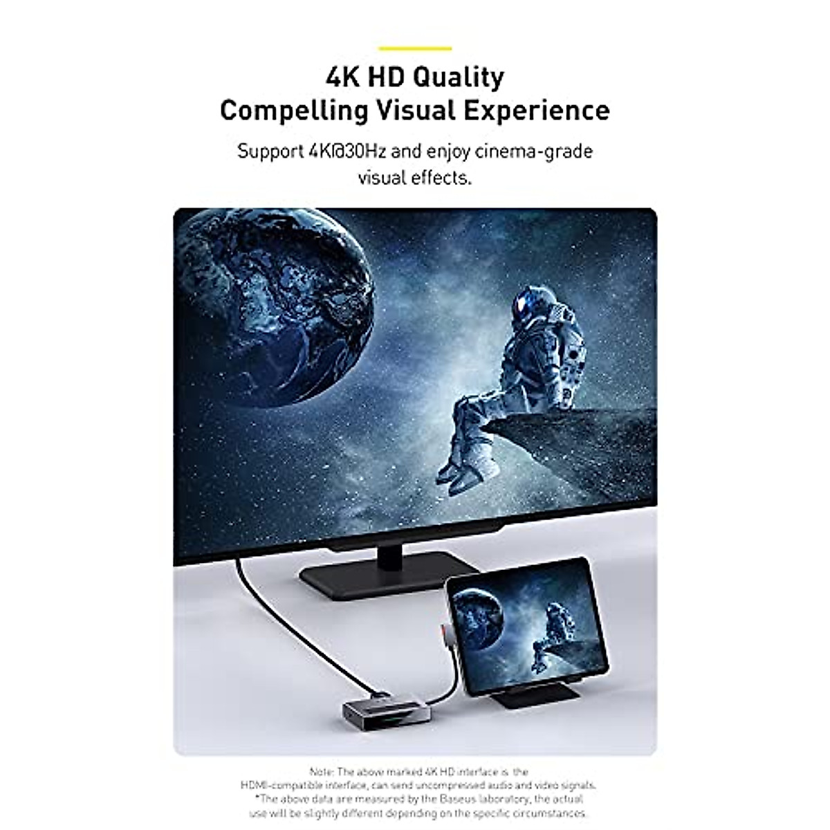 GPPZM USB Type C HUB to 4K HD TF SD Card Reader Retractable Clip USB C 3.0 Adapter Dock Station Splitter