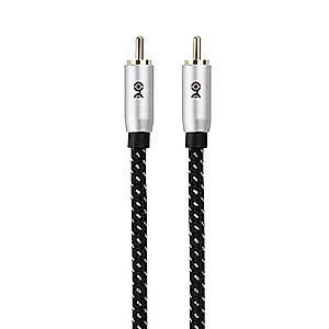Cable Matters Braided 2-Pack Shielded Subwoofer Cable 10 ft, RCA Cable/Digital Coaxial Cable (Digital Audio Coaxial Cable and LFE Subwoofer Cable) - 3m / 10 Feet