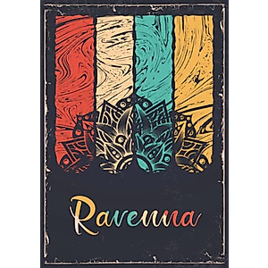 Ravenna: Taccuino A5 | Nome personalizzato Ravenna | Regalo di compleanno per moglie, mamma, sorella, figlia ... | Design: mandala | 120 pagine a ... formato A5 (14.8 x 21 cm) (Italian Edition)