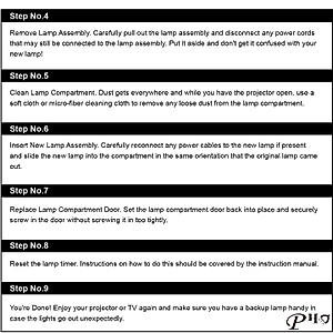 PHO Original ET-LAD60 ET-LAD60AW Replacement Projection Lamp with Housing for Panasonic PT-D5000 D6000 DW530 DW640 DW730 DW740 DX800 DX810 DZ670 DZ770 DW640E (OEM Bulb Inside)