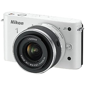 Nikon 1 J1 Compact System Camera with 10-30mm Lens Kit - White (10.1MP) 3 inc