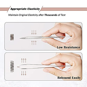 LANKIZ Eyelash Extension Tweezers Stainless Steel Straight and Curved Volume Lash Tweezers Set for Eyelash Extension Professional-Rose Gold