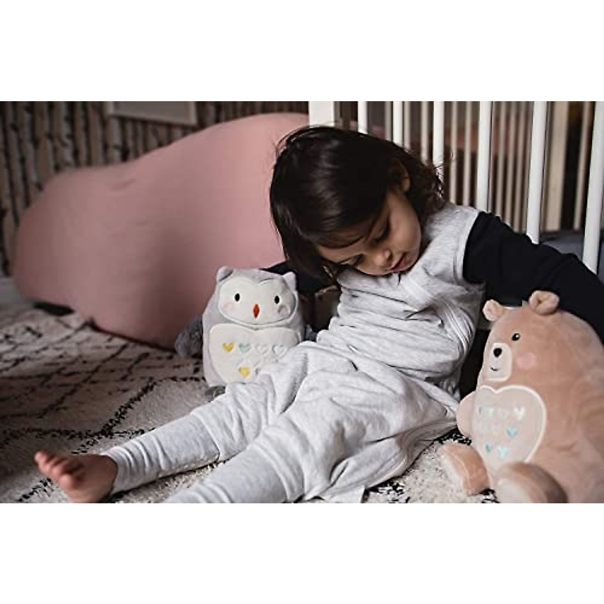 Tommee Tippee Rechargeable Light & Sound Sleep Aid - Ollie The Owl, Grey