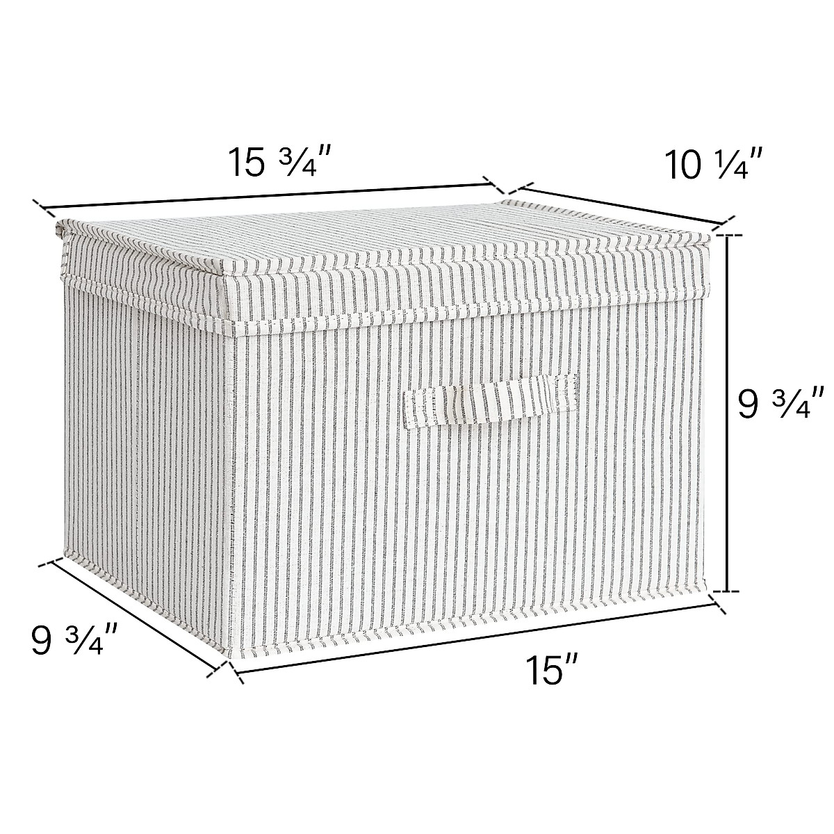 StorageWorks 2-Pack Decorative Storage Boxes with 2-Pack Metal Storage Baskets