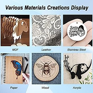 LASER TREE Laser Engraver Module, 20W Laser Engraving Cutting Module CNC, 4W Optical Output Power, Adjustable Focal, 450nm Laser Head for Laser Engraver Cutter Machine DIY Engrave Wood Paper Leather