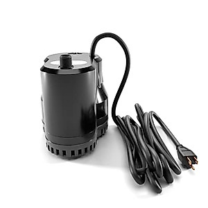 FibroPool Pool Cover Pump (600 GPH) - Submersible Electric Utility Water Pumps - 16 foot Heavy Drain Hose - For All Swimming Pools, Spas and Hot Tubs