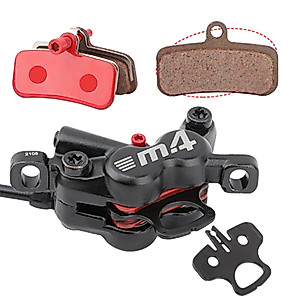 MEROCA M4 4-Piston Mountain Bike Hydraulic Disc Brakes Left Front 800mm Right Rear 1400mm Hydraulic Brake Ebike Hydraulic Brakes Bike Disc Brake