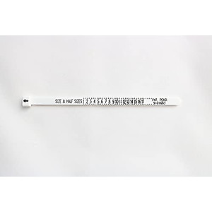 Set of 100 Multi-Sizer Adjustable Finger Gauge Ring Sizing 1–17 U.S. Plastic Made in UK by CRAFT WIRE