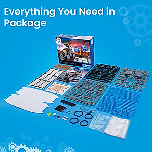 Sillbird STEM 12-in-1 Education Solar Robot Toys -190 Pieces DIY Building Science Experiment Kit for Kids Aged 8-10 and Older,Solar Powered by The Sun
