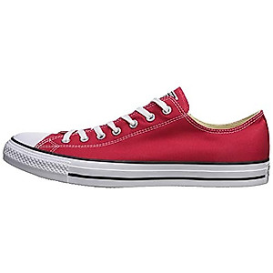Converse Low TOP RED Chuck Taylor Sneakers, Red, 11 Women/9 Men
