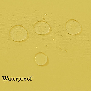 cololeaf Porch Curtains Outdoor Waterproof Patio Garden Outdoor Curtain/Exterior Shades/Blinds- Grommet Thremal Insulated Blackout Curtain - Yellow 84" Wx96 L Inch (1 Panel)