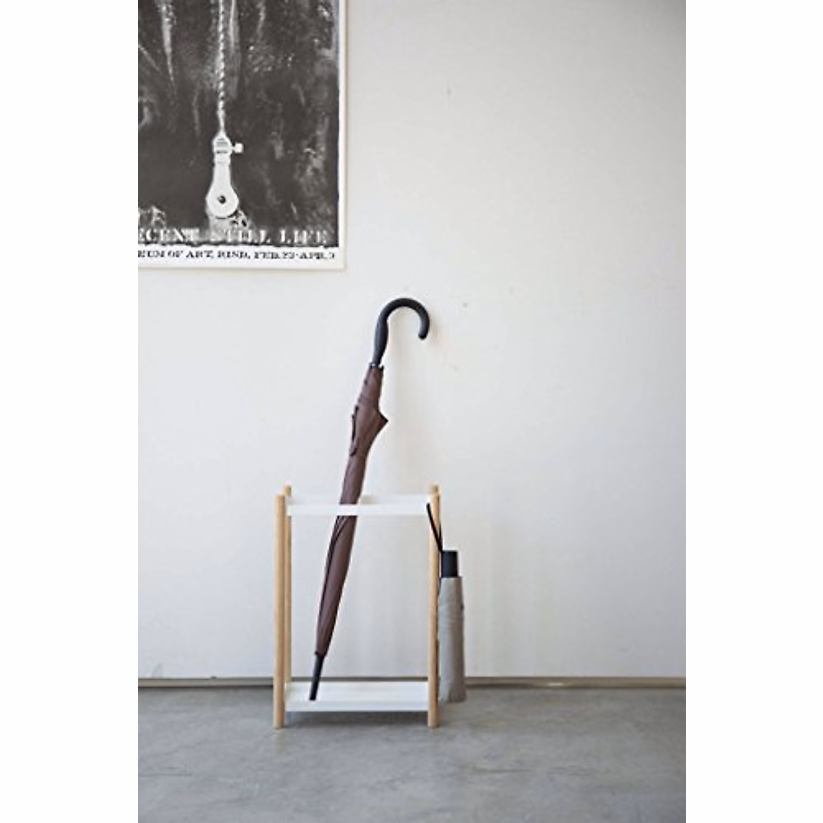 YAMAZAKI home Plain Umbrella Stand White,