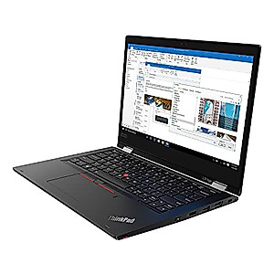 Lenovo ThinkPad L13 Yoga 13.3" Touchscreen 2 in 1 Notebook, Intel Core i3-10110U, 4GB RAM, 128GB SSD, Intel UHD Graphics, Windows 10 Pro (20R5000MUS)