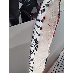 Royalours Happy Easter Bath Sets 3 Piece Rugs Bunny Easter Eggs Floral Wreath Mats Non Slip Water Absorbent U-Shaped Contour Toilet Mat Eggs Spring Flower Lid Cover（ED-Easter-1）