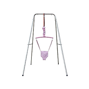 Chenfly Doorway Jumper, Baby Jumper Swing with Adjustable Seat Bag, Baby Door Bouncer and Swing Jumper for Toddler Infant, Baby Along Toys for Training Balance, Ages 6 Months +, Pink