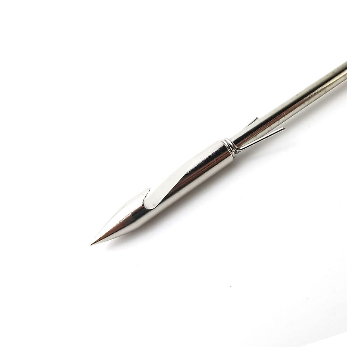 NSBELL 15PCS 5.7" Fish Shooting Darts Fishing Arrows Stainless Steel Fishing Arrowheads Dartfor Fishing Slingshot Darts (Silver)