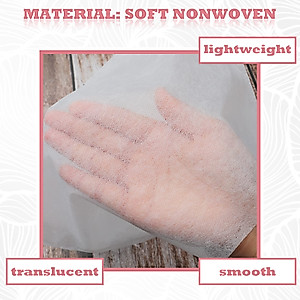 Tegeme 50 Pieces Face Makeup Protector Hood Disposable Cosmetic Mask Beauty Makeup and Clothing Protector Non Woven Dress Make up Face Cover Makeup Protector Face Mask for Women Changing Room Supply