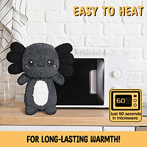 Axolotl Microwavable Unscented Heating Pad for Women and Kids- Cute Soft Cozy Pillow Plush Heatable Warm Stuffed Animals - Kawaii Hot and Cold Plushie Food Toy - Axolotl Gifts for Girls and Boys