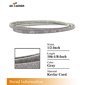 Antanker 532405143 Kevlar Belt Replacement for Craftsman/AYP 405143 Mower Deck Belt 46" Mower