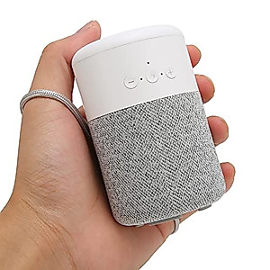 2 in 1 Portable Speakers Bluetooth Wireless Earbuds, 360 Surround Stereo Sound with Microphone, Touch Headset for Home Party Outdoor Travel(white)